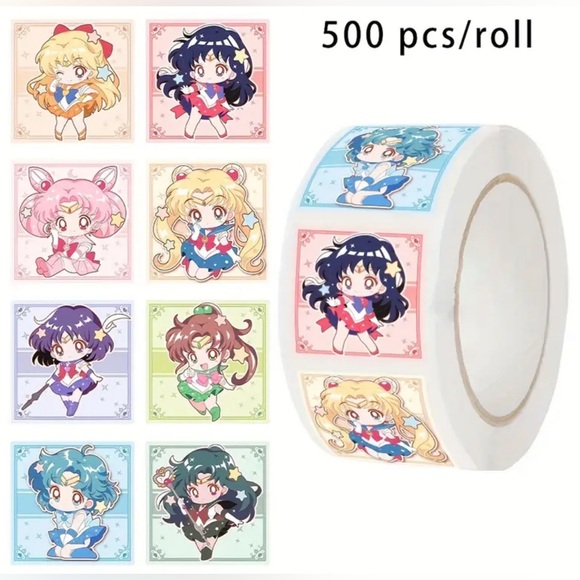 Sailor Moon | Office | Sailor Moon 50 Stickers | Poshmark